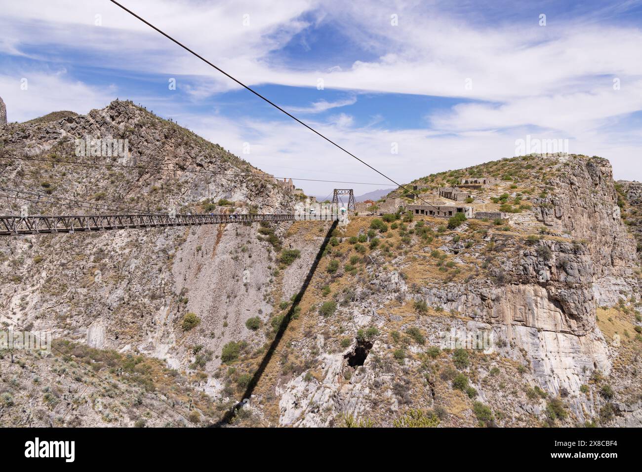 Ojuela Bridge, Ojuela Suspension Bridge, or Mapimi Bridge finished 1898 ...