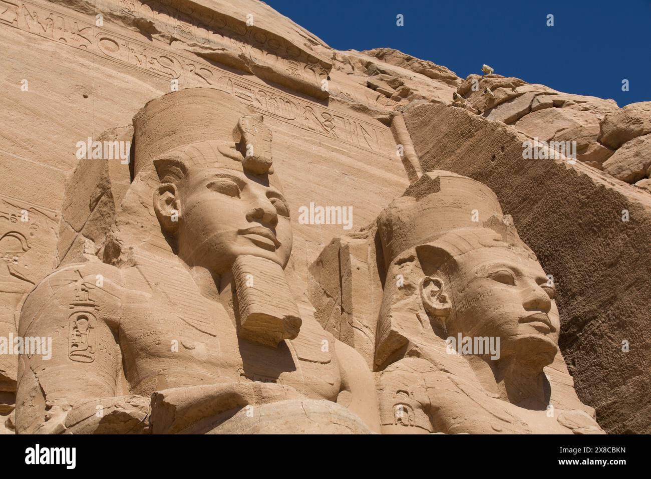 Colossi of Ramses II, Sun Temple, Abu Simbel, Egypt Stock Photo - Alamy