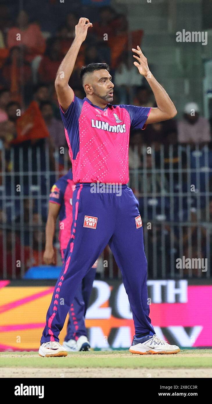 Chennai, India. 24th May, 2024. Tata IPL 2024 : Qualifier 2 SRH v RR Sunrisers Hyderabad v ...