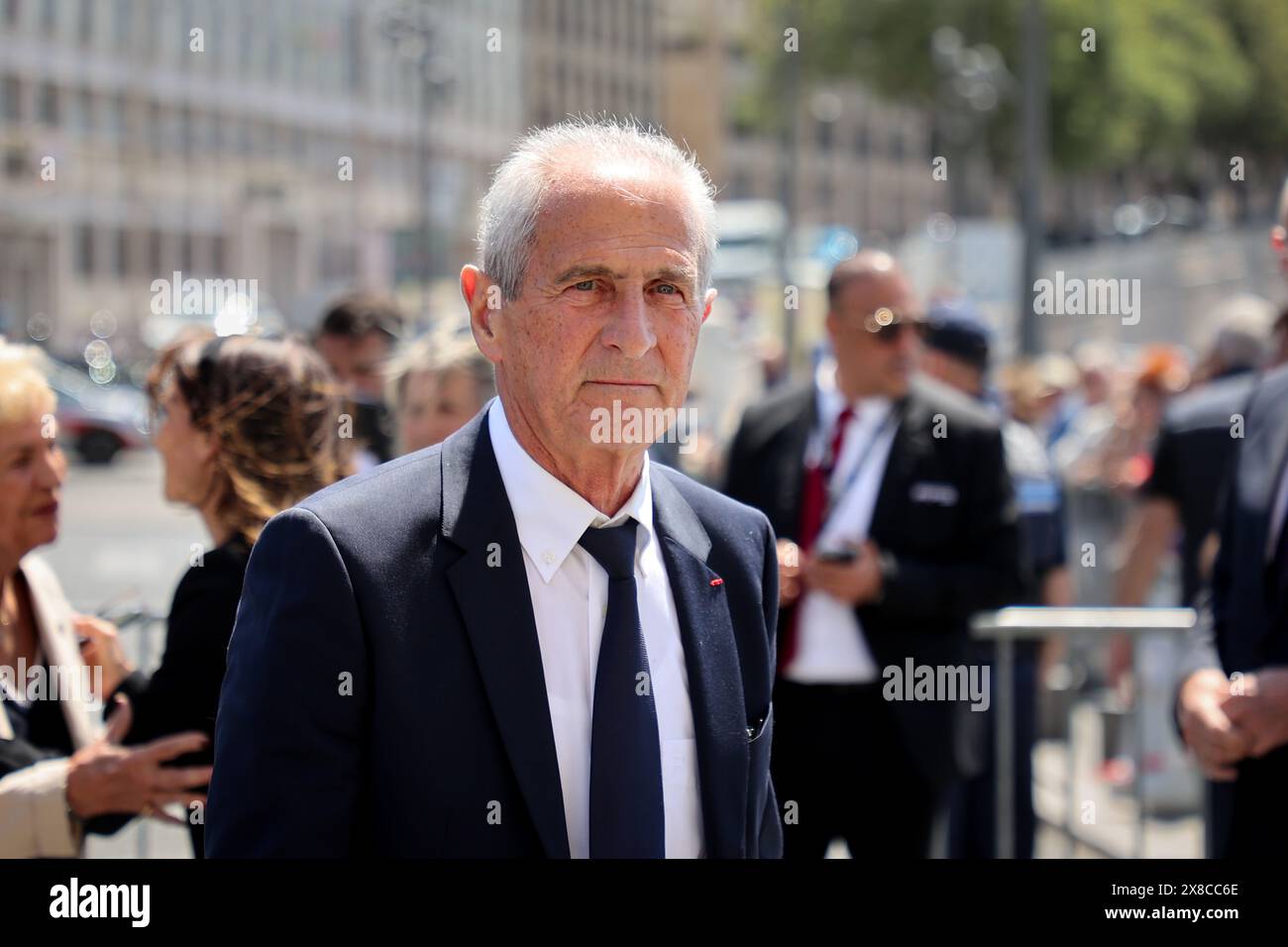 Marseille, France. 23rd May, 2024. Hubert Falco, former mayor of Toulon ...