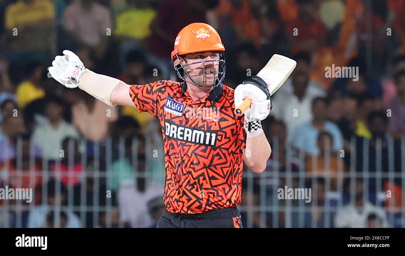 Chennai, India. 24th May, 2024. Tata IPL 2024 : Qualifier 2 SRH v RR Sunrisers Hyderabad v ...