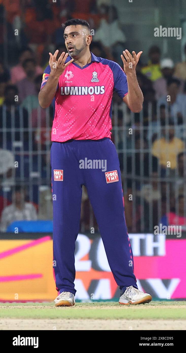 Chennai, India. 24th May, 2024. Tata IPL 2024 : Qualifier 2 SRH v RR Sunrisers Hyderabad v ...