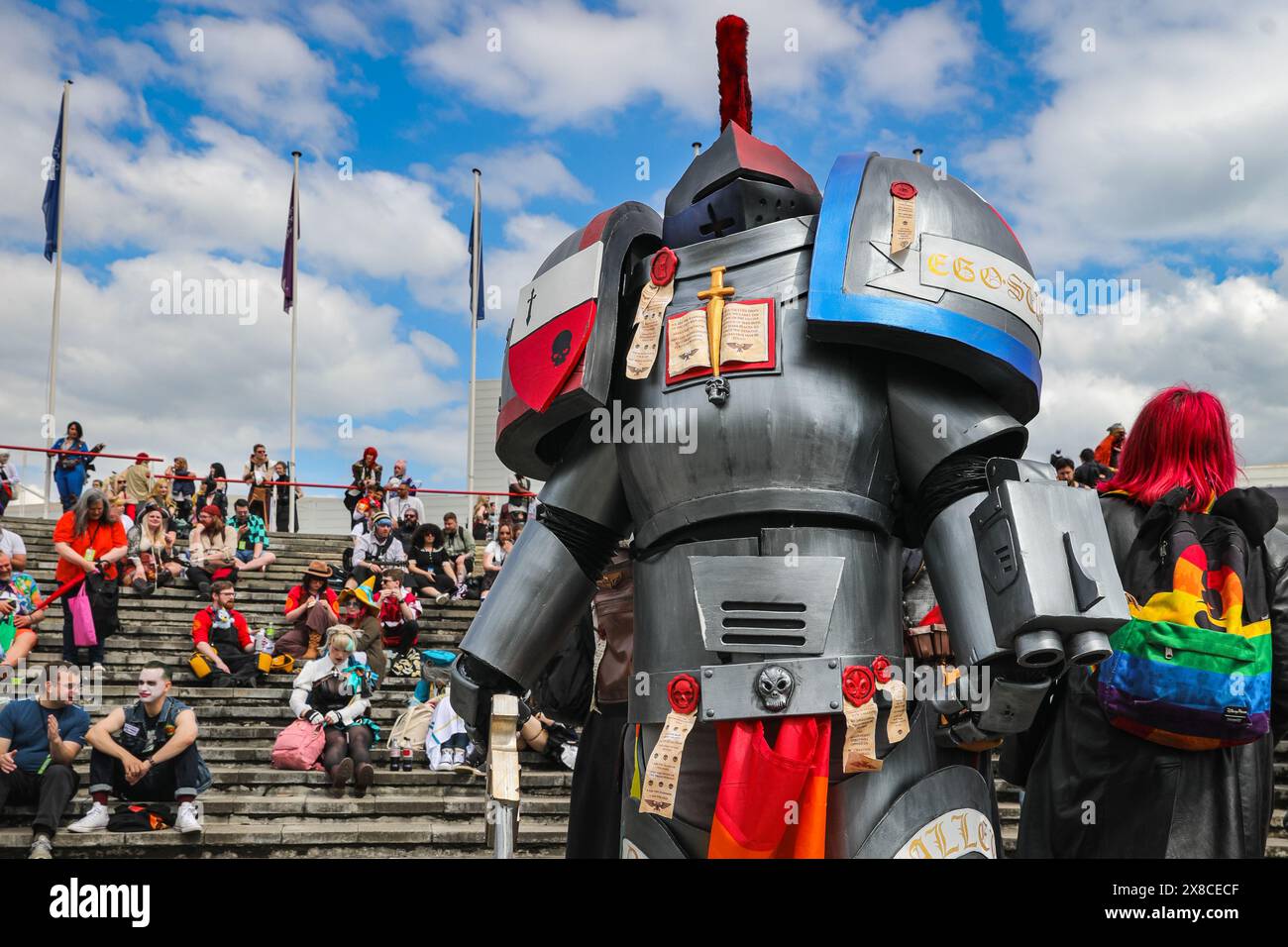 London, UK. 24th May, 2024. A Warhammer battle game character in a ...