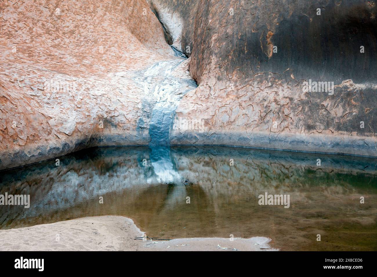 Close-up view of Kapi Mutitjulu, Uluru-Kata Tjuta National Park ...