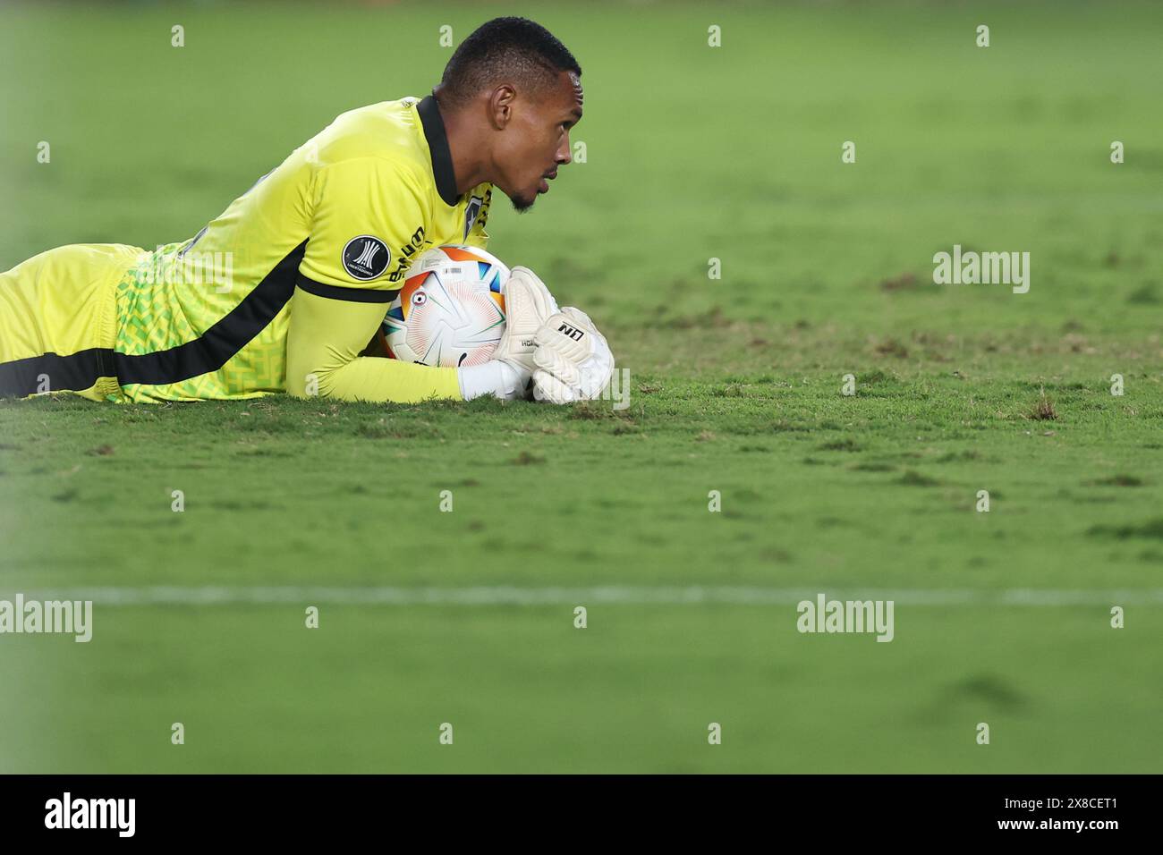 Lima, Peru. 17th May, 2024. John Victor of Botafogo during the CONMEBOL ...