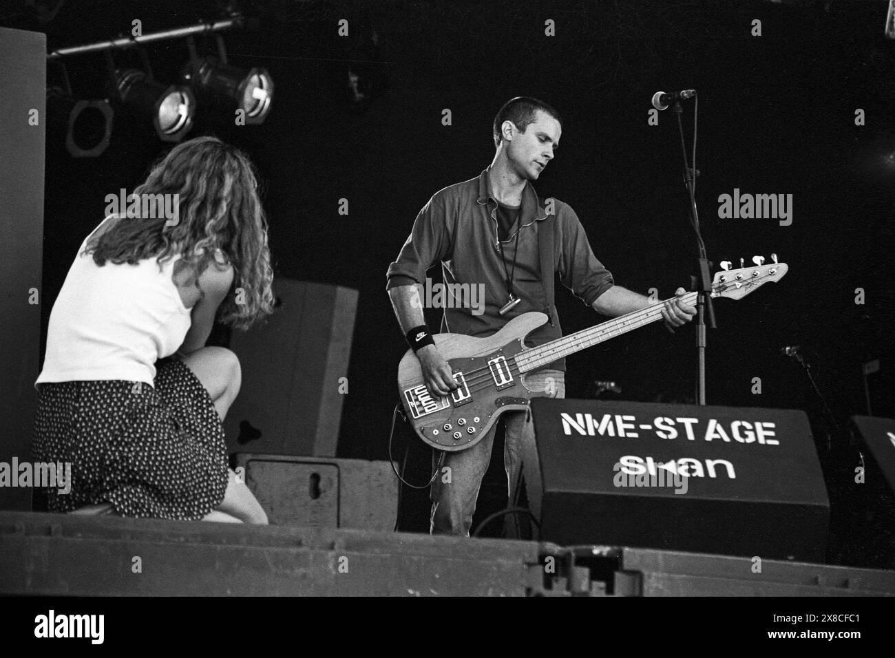 ROCK PHOTOGRAPHER, NME STAGE, GLASTONBURY 95: A female rock ...