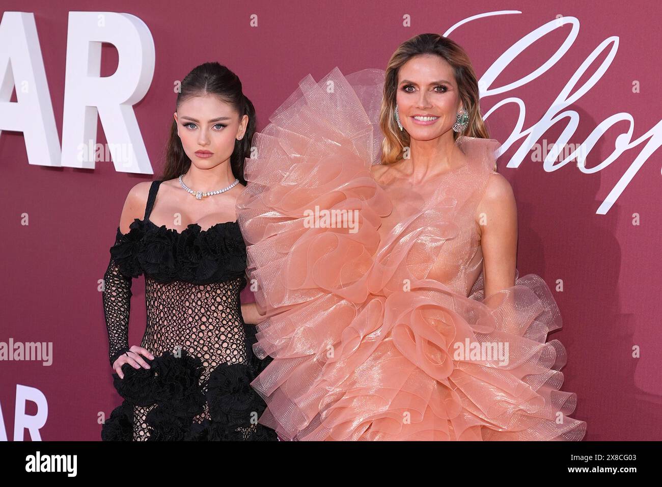 Leni Klum und Heidi Klum bei der Amfar Gala am 23.05.2024 im Rahmen vom ...