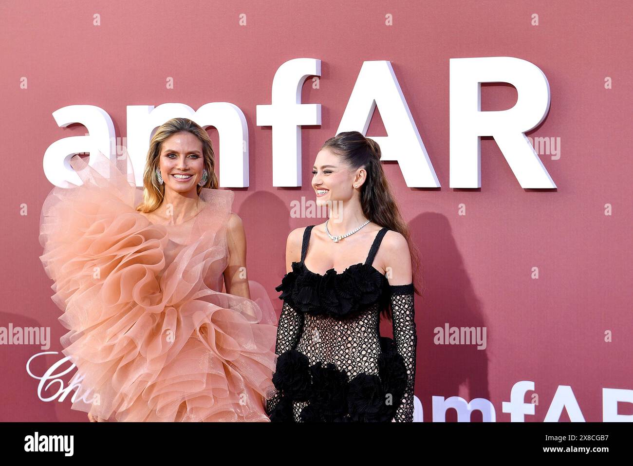 Heidi Klum und Leni Klum bei der Amfar Gala am 23.05.2024 im Rahmen vom ...