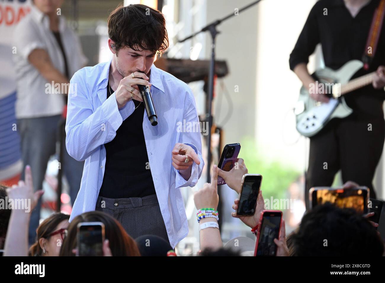 New York, USA. 24th May, 2024. Dylan Minnette of the 'Wallows' performs ...