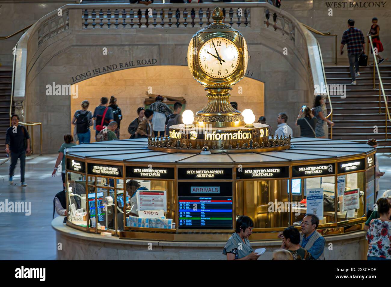 New York, NY, USA - August 2, 2023: Grand Central Terminal hall ...