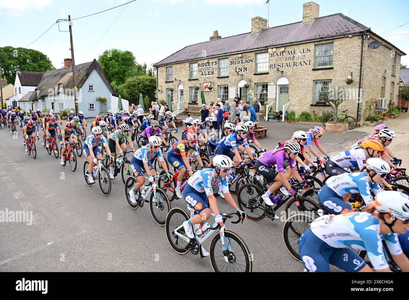 24th May 2024. Stage 1 of the UCI Women's WorldTour Ford RideLondon Classique in Colchester ...