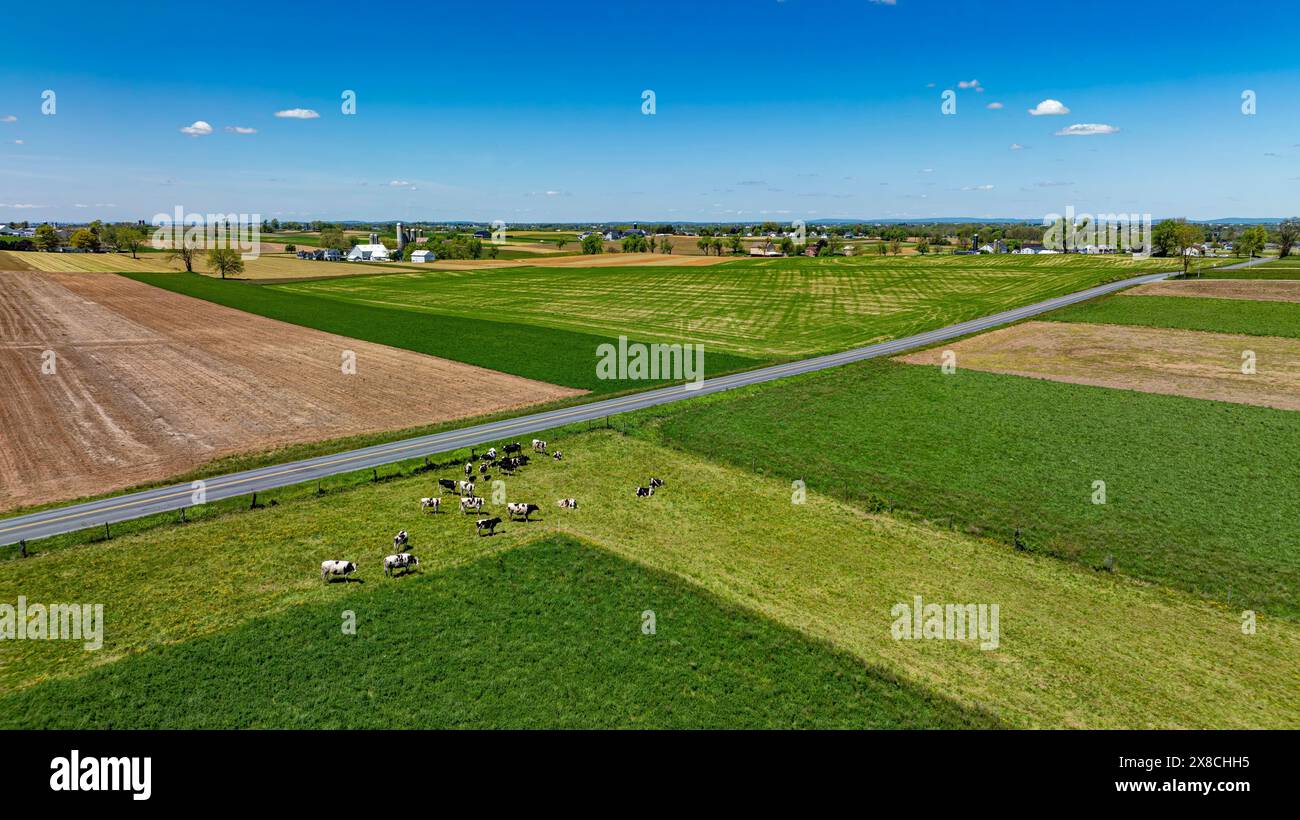 A vivid aerial photograph capturing an expansive view of mixed-use ...
