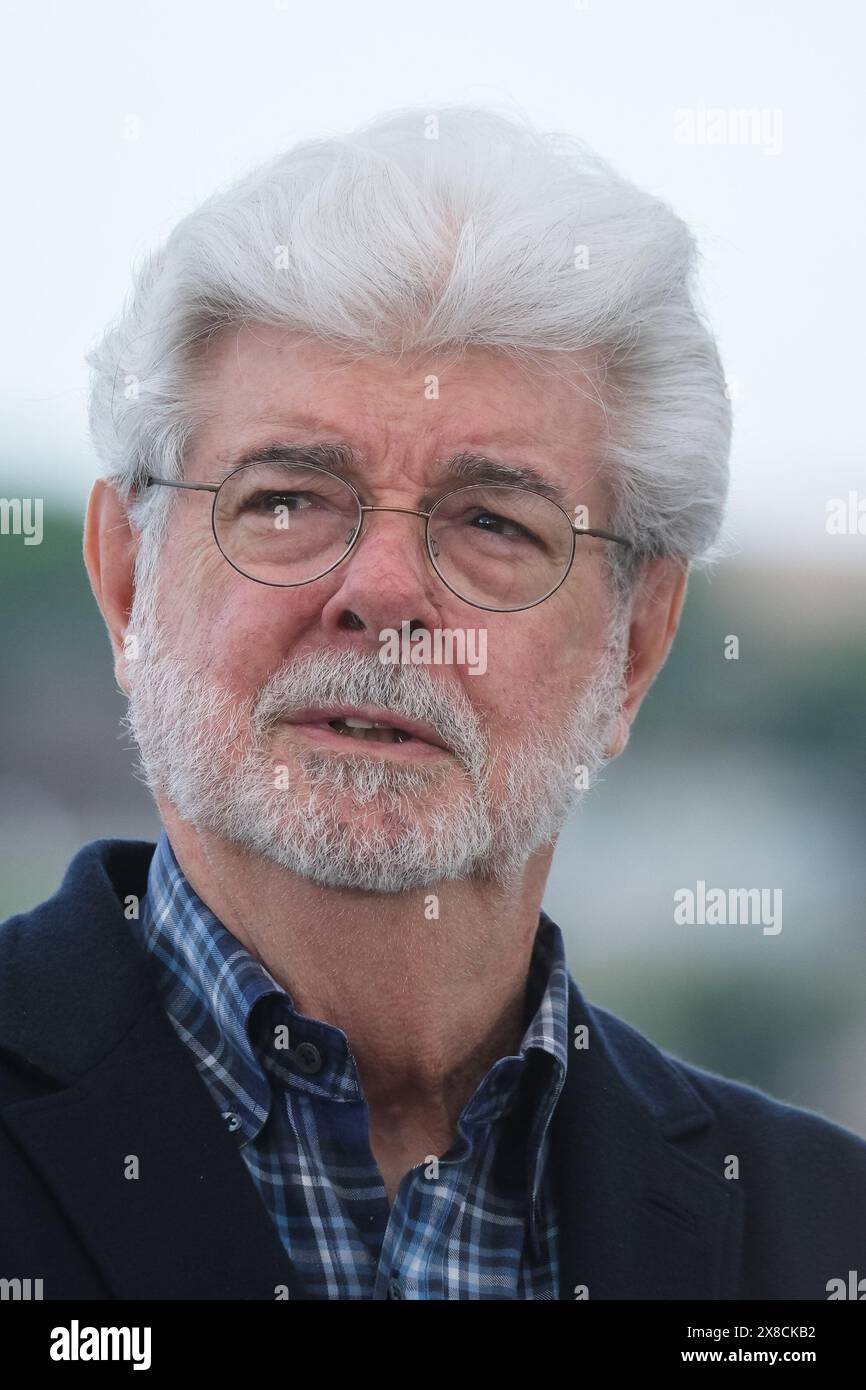 Cannes, France. 24th May, 2024. George Lucas poses at the Photocall for ...