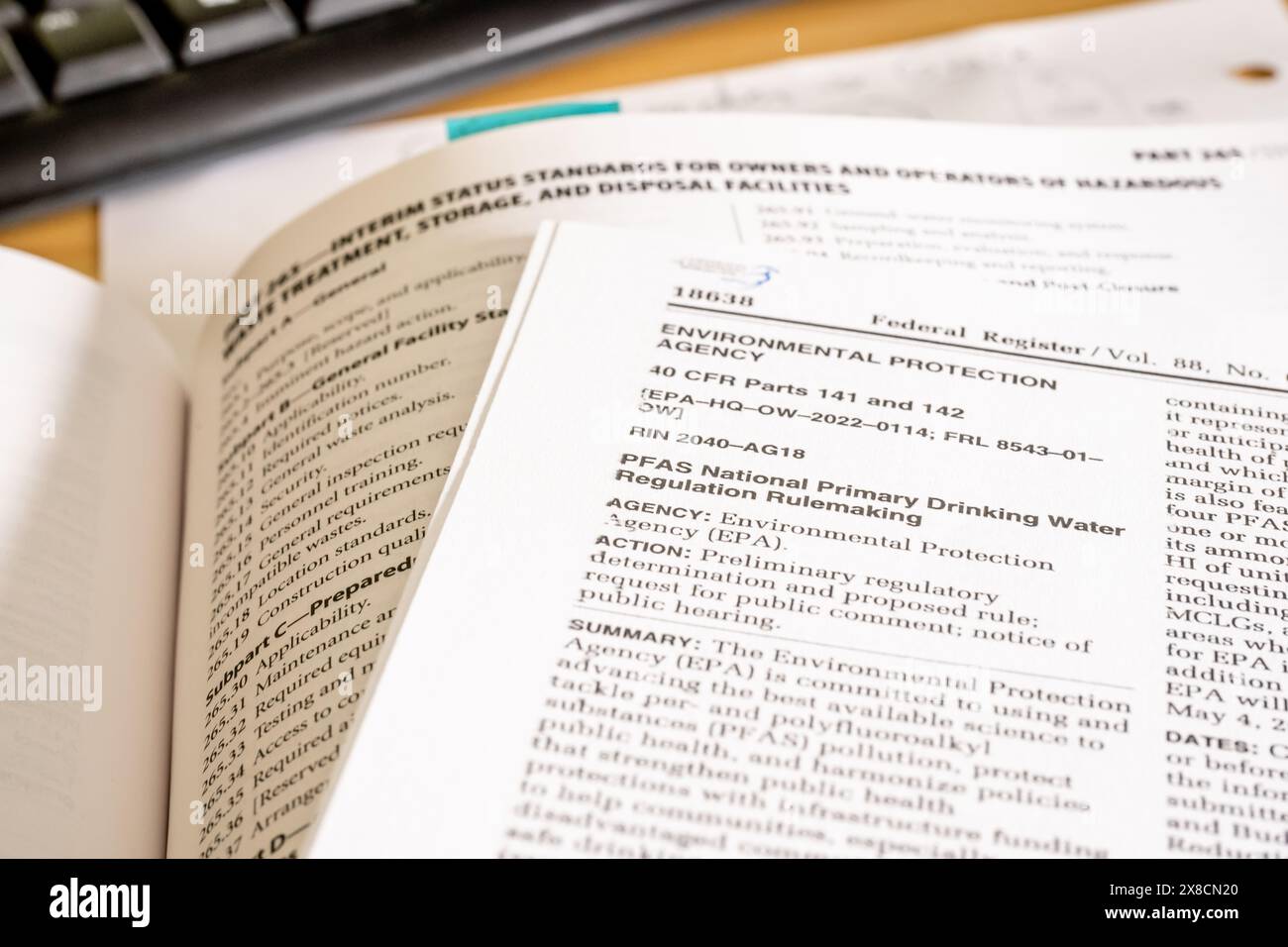 40 Code of Federal Regulations Parts 141 and 142 for the regulation of ...