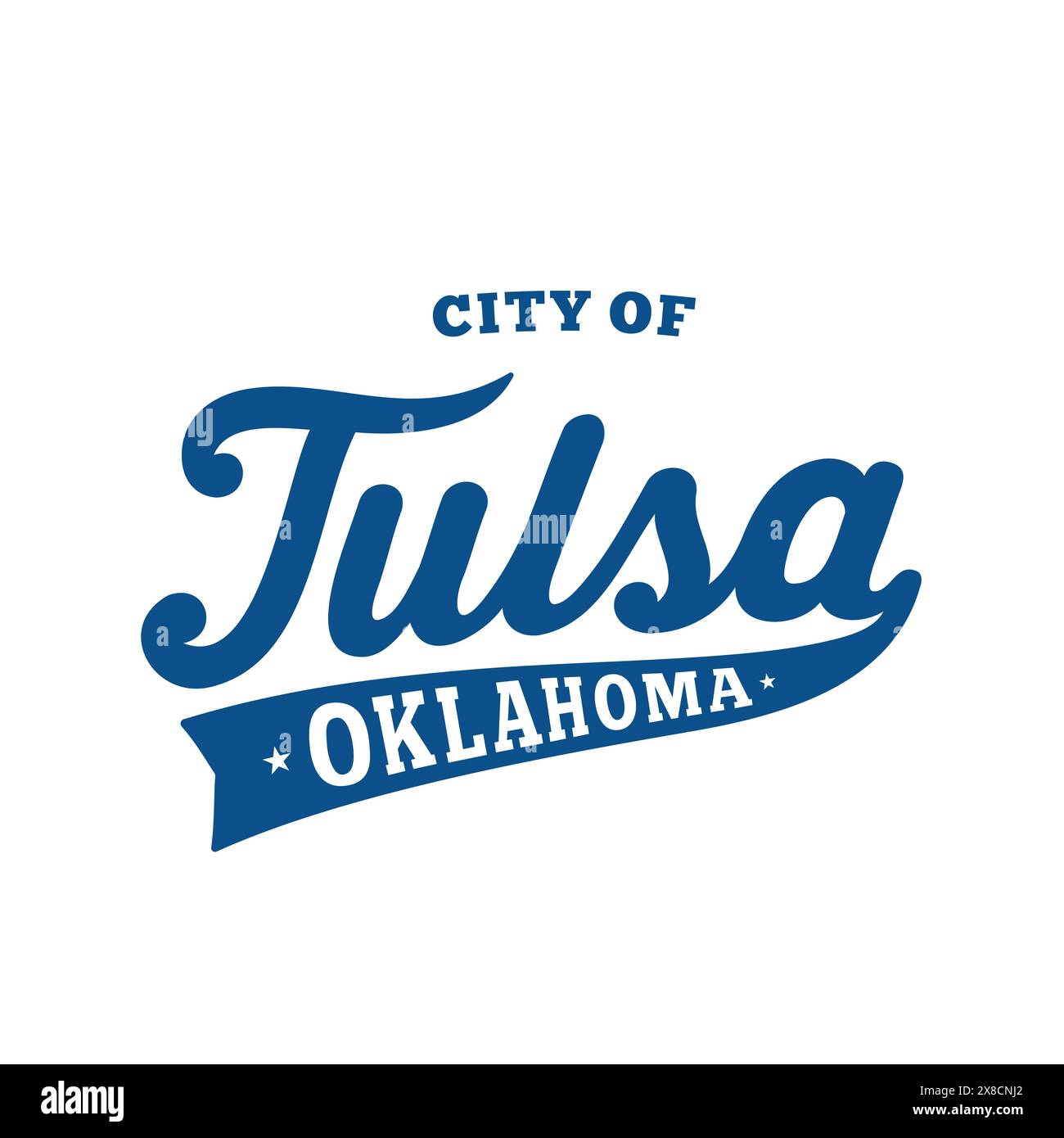 City of Tulsa lettering design. Tulsa, Oklahoma typography design ...