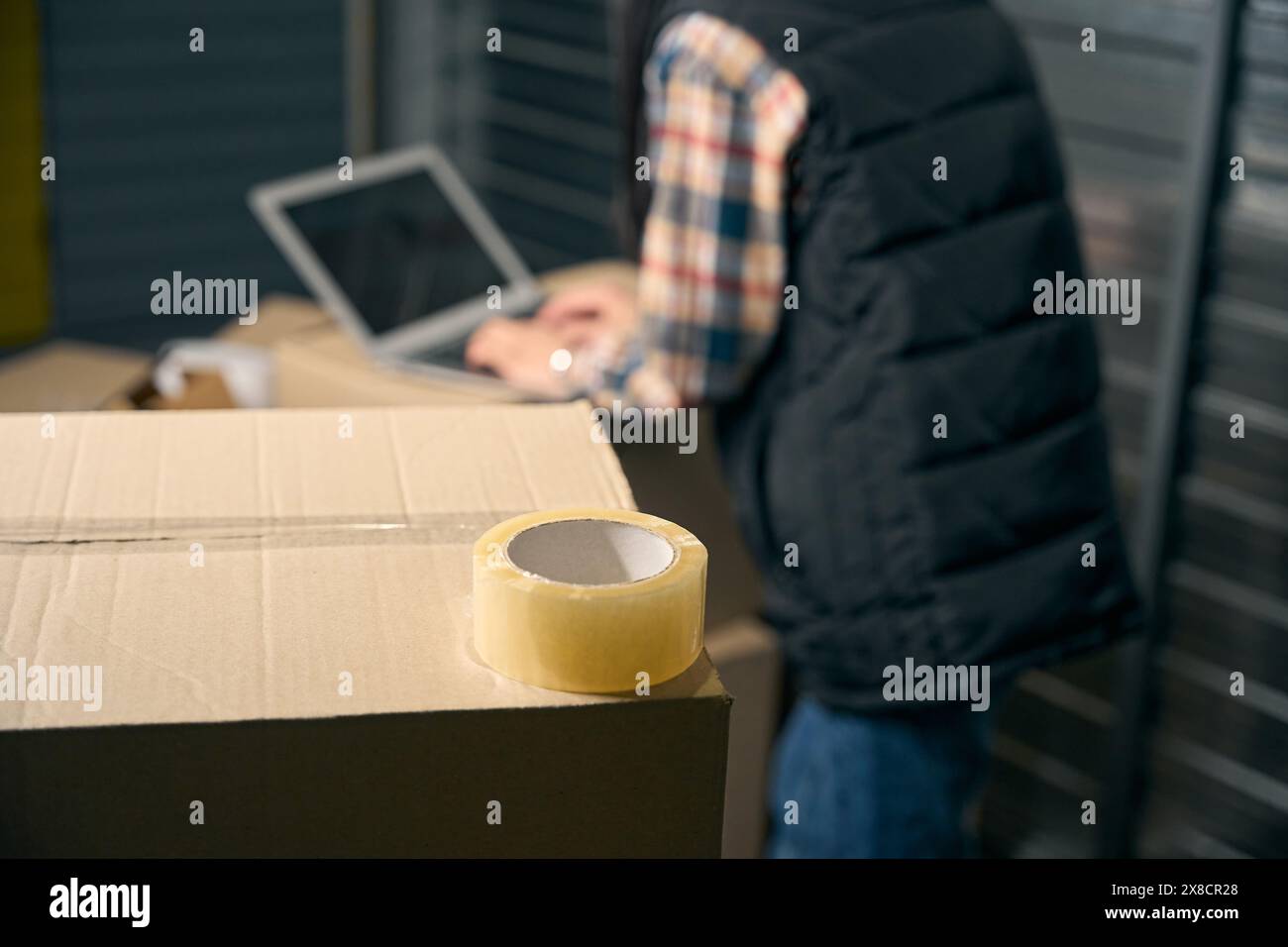 Warehouse worker preparing shipment hi-res stock photography and images ...