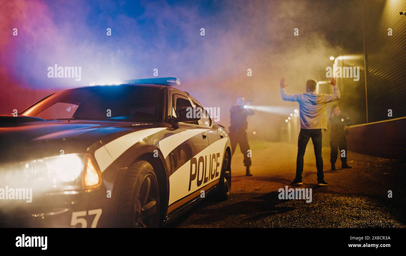 Man running away night hi-res stock photography and images - Alamy