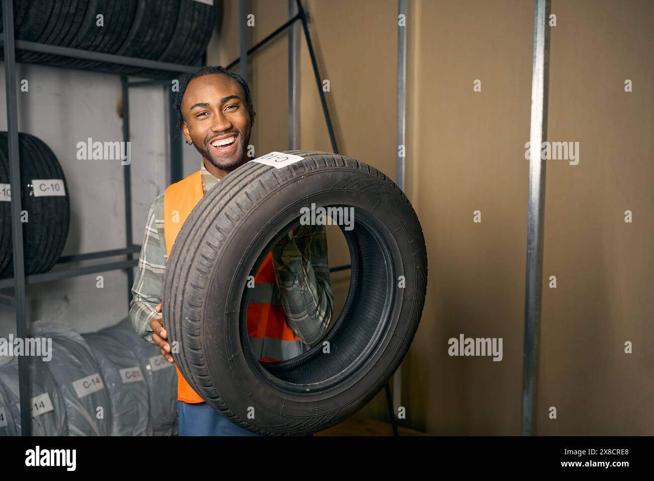 Unloading tires hi-res stock photography and images - Alamy