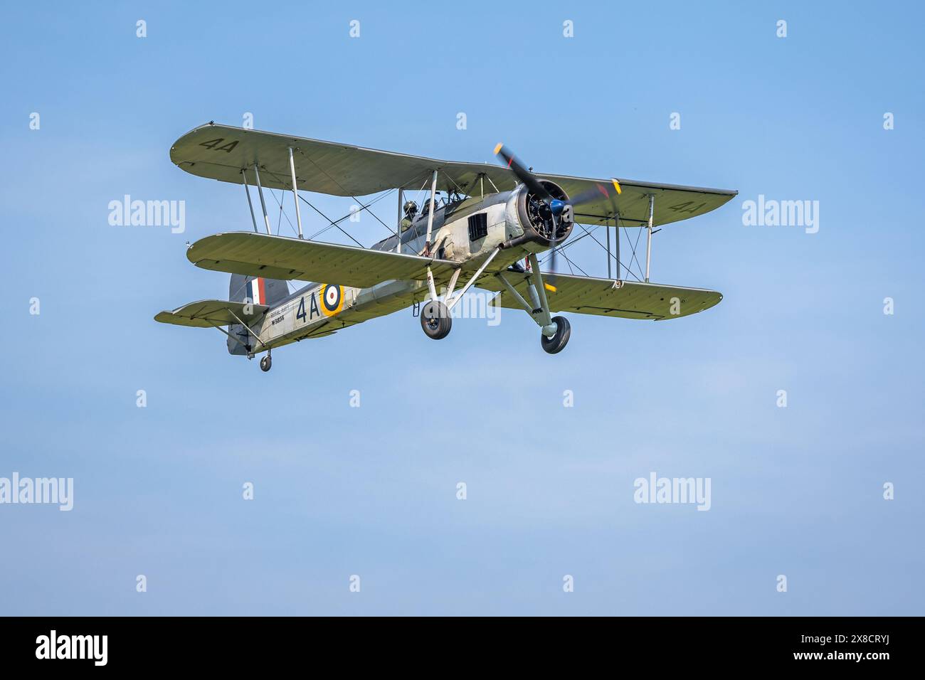 1934 Fairey Swordfish W5856, airborne at the Best of British Airshow ...