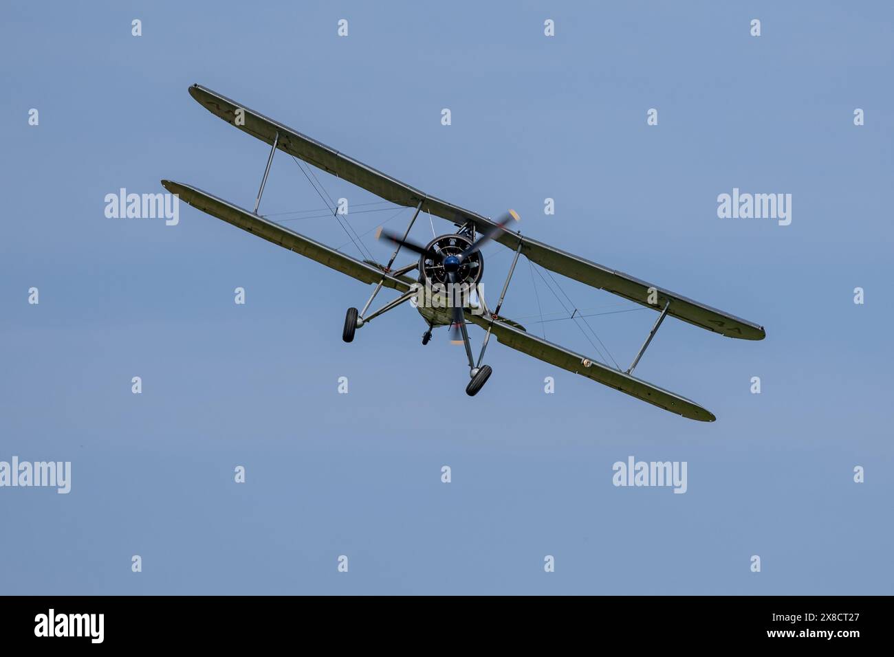 1934 Fairey Swordfish W5856, airborne at the Best of British Airshow ...
