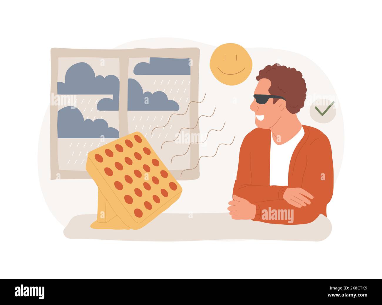 Light therapy isolated concept vector illustration Stock Vector Image ...