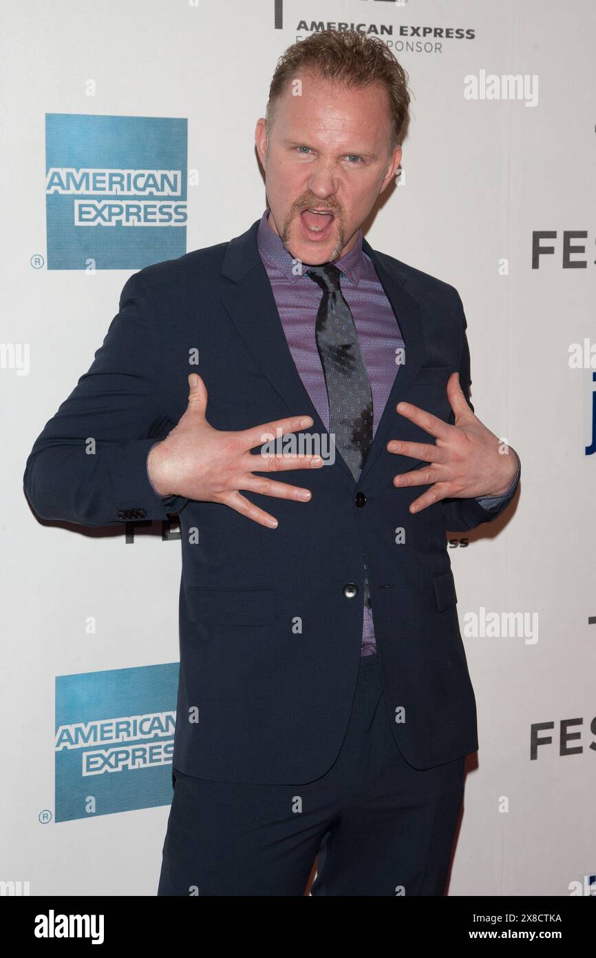 Director/writer/producer Morgan Spurlock walks the red carpet at the ...