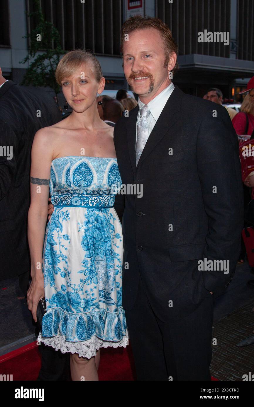 Alex Spurlock and Morgan Spurlock attend the "Sicko" New York Premiere ...
