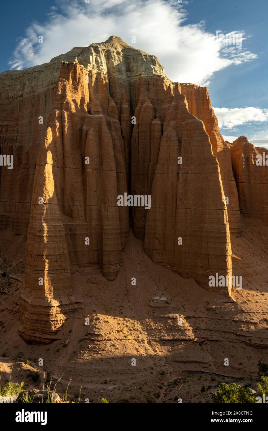 Towering Cliffs of Cathedral Valley in Capitol Reef Stock Photo - Alamy