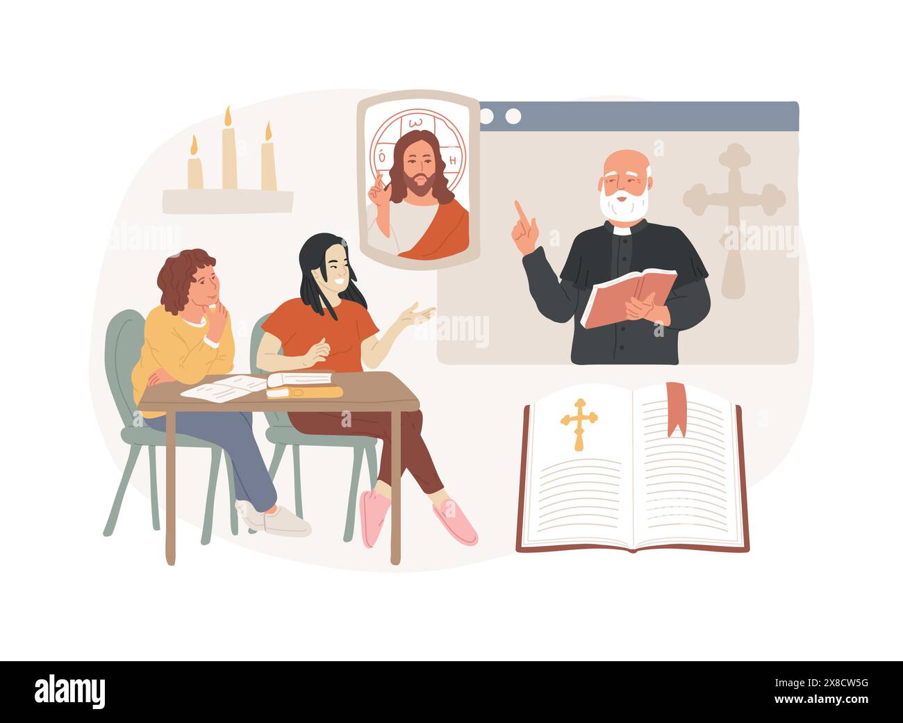 Theology isolated concept vector illustration Stock Vector Image & Art ...