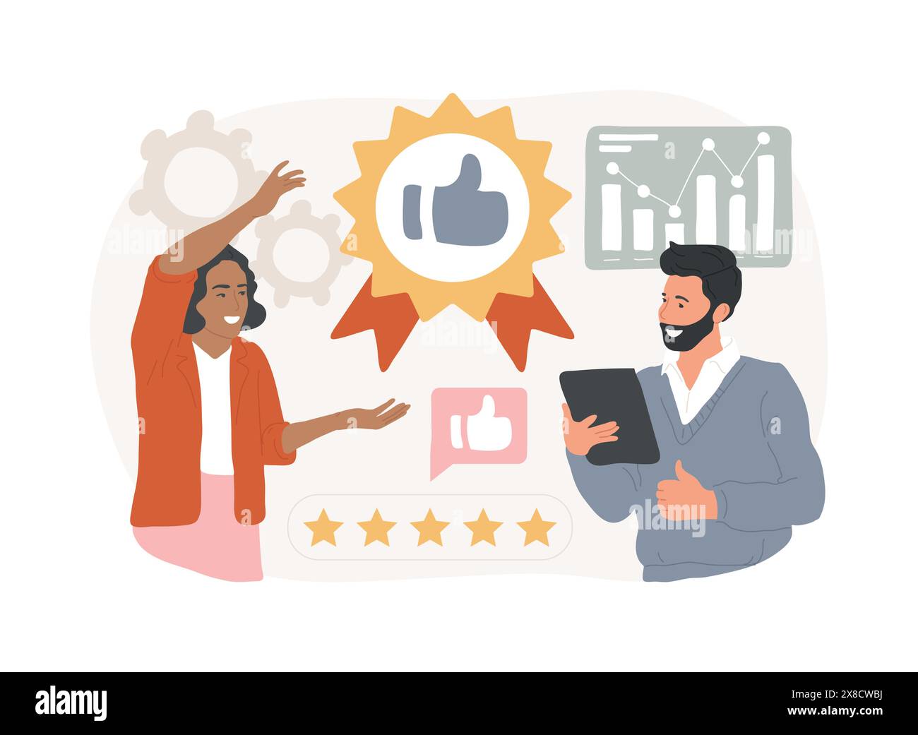 Standard for quality control isolated concept vector illustration Stock ...