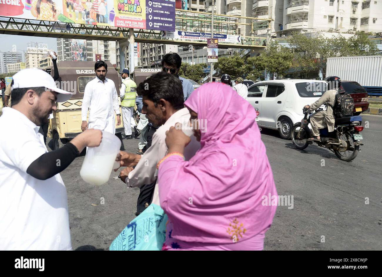 People are quenching their thirst by chilled juice to beat the heat ...