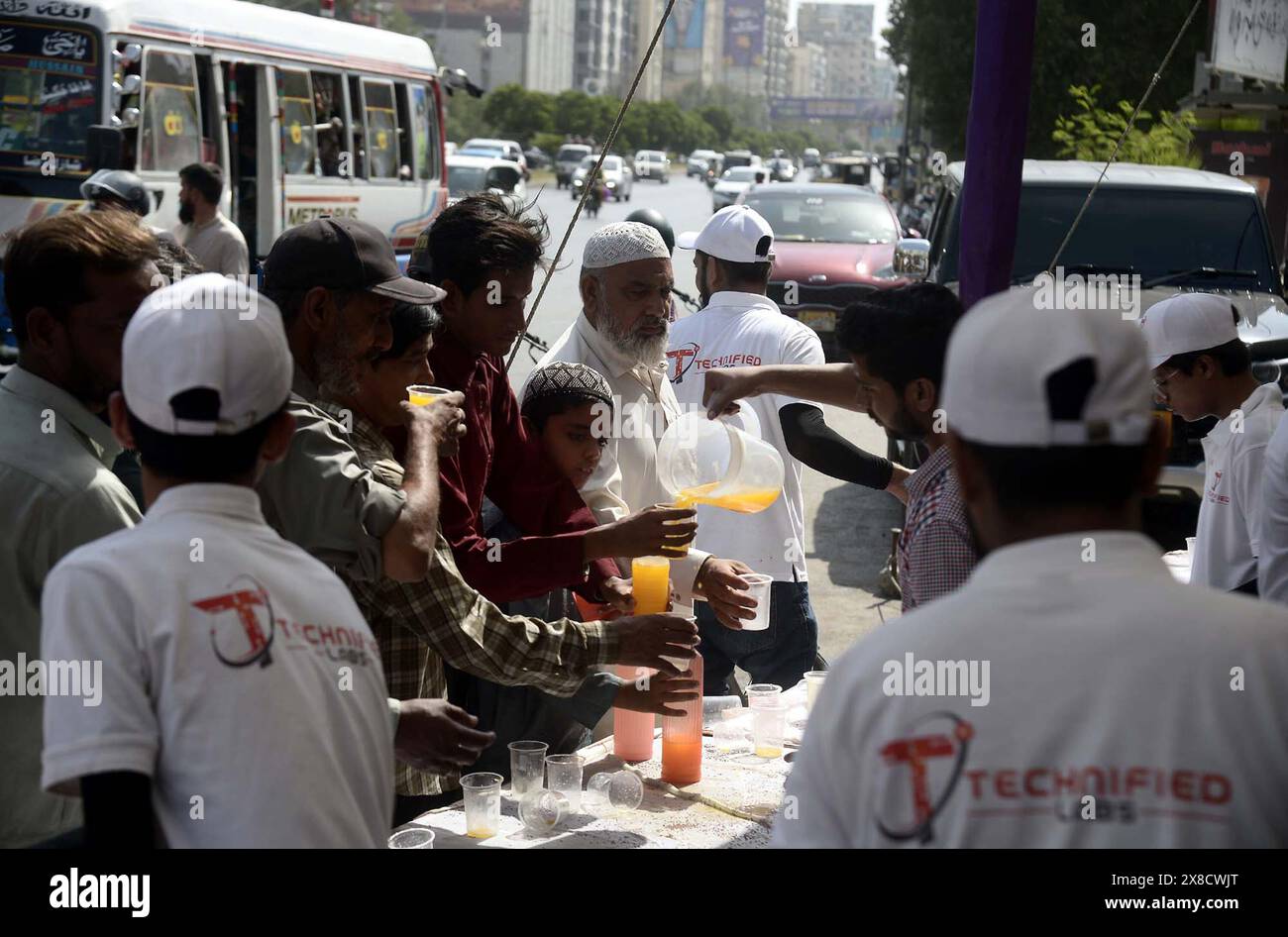 People are quenching their thirst by chilled juice to beat the heat ...
