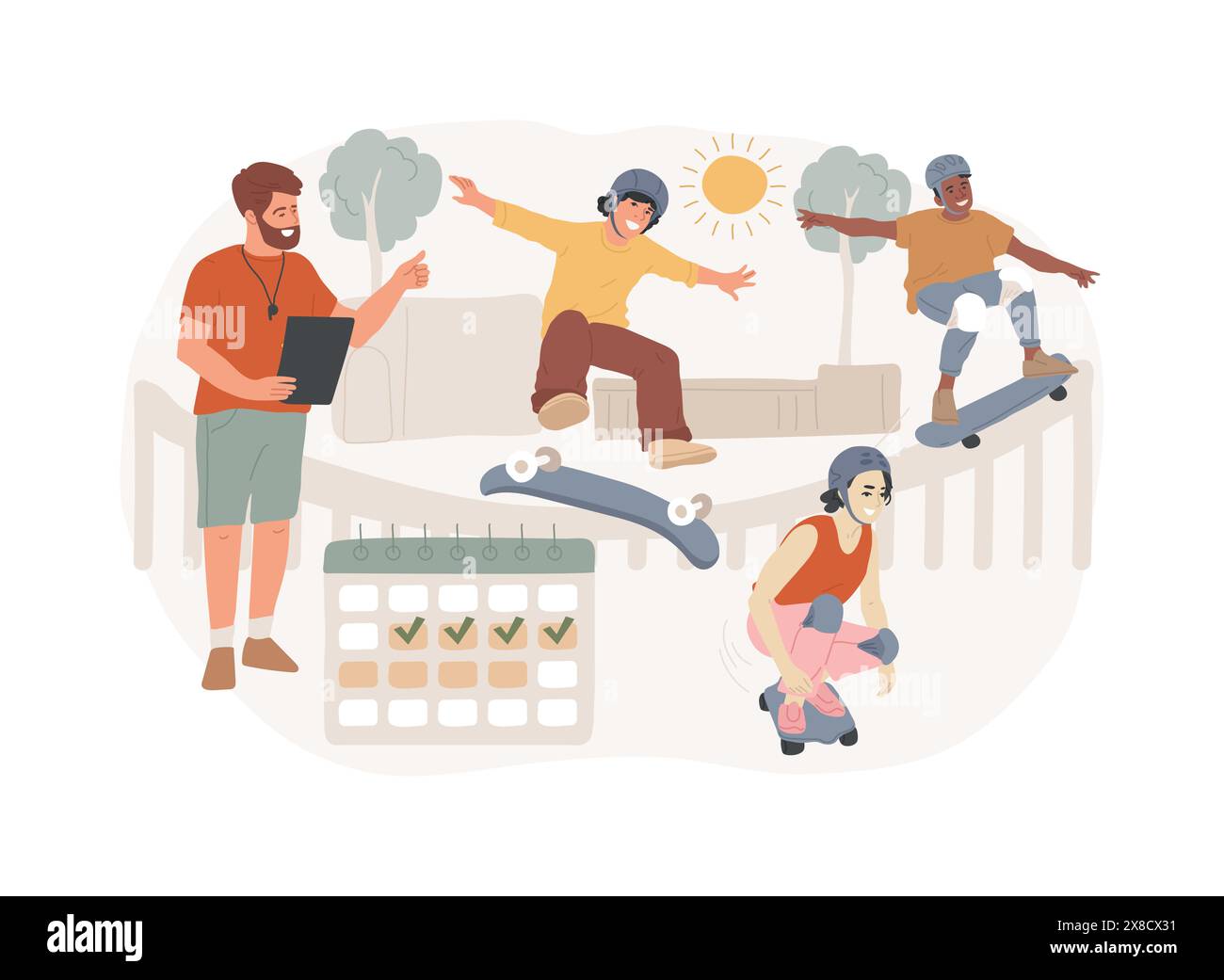 Extreme camp isolated concept vector illustration Stock Vector Image ...