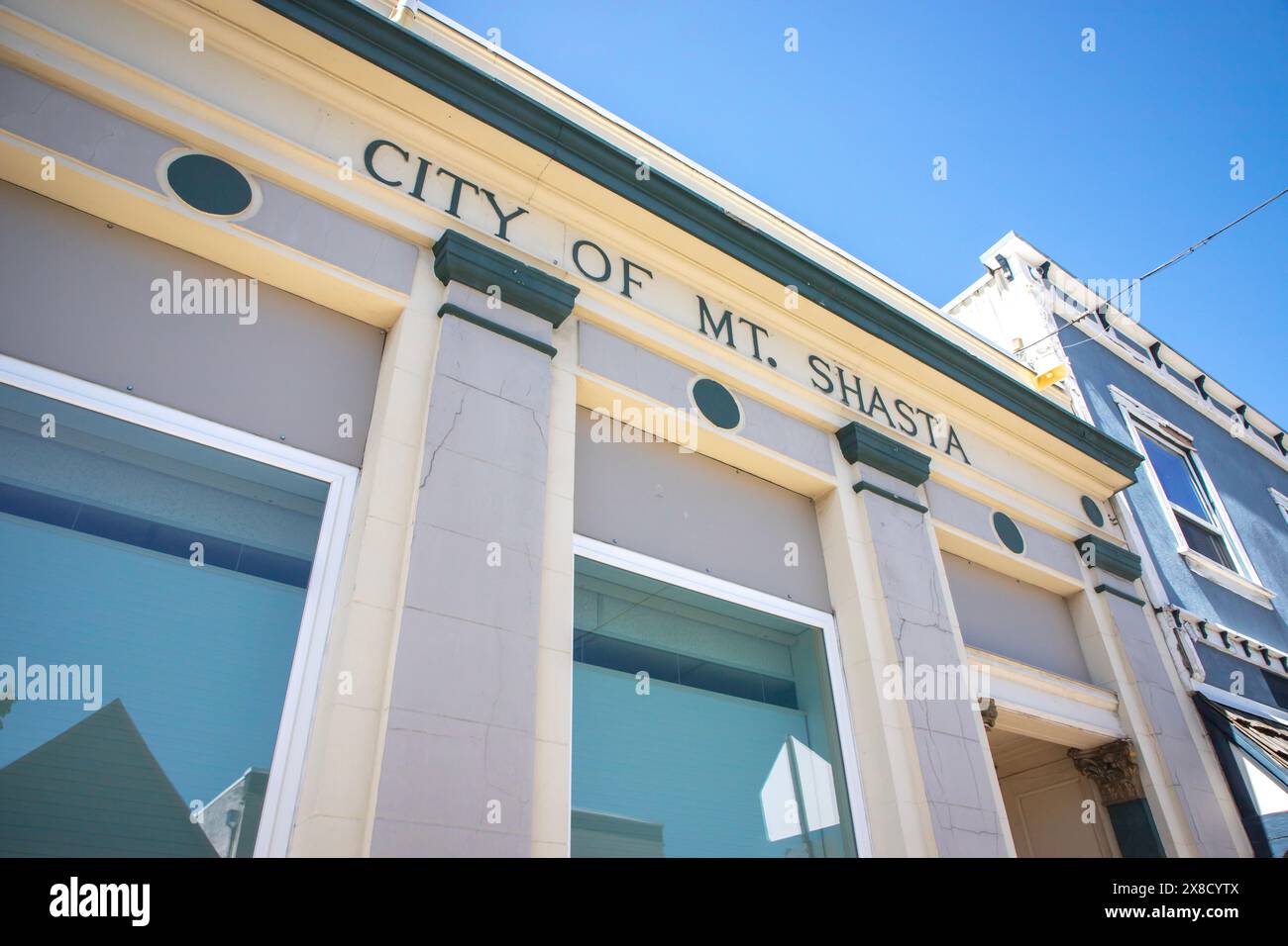 Mt. Shasta City Hall. Mount Shasta is a volcano at the southern end of ...