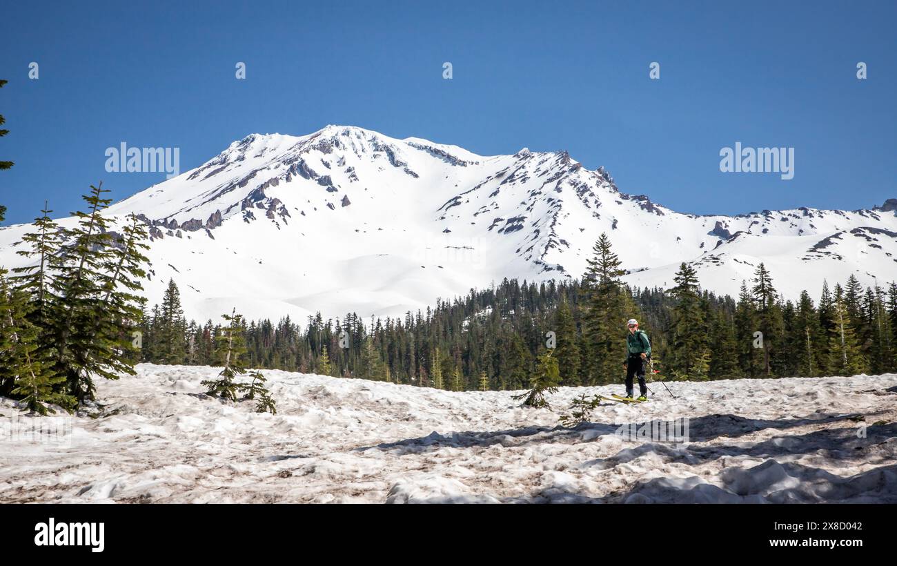 Mount Shasta is a volcano at the southern end of the Cascade Range in ...