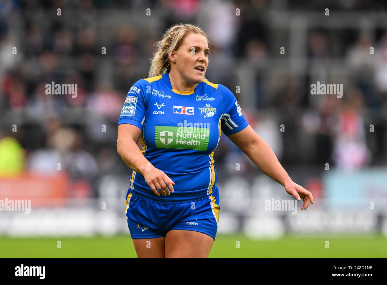 Amy Hardcastle of Leeds Rhinos during the Betfred Women's Super League ...
