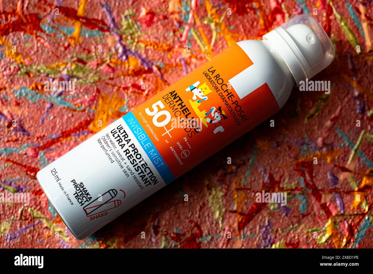 Lviv, Ukraine - May 24, 2024: La Roche-Posay Anthelios Dermo-Kids spf ...