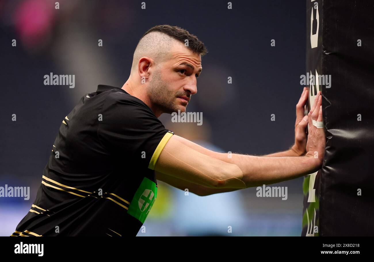 Gloucester Rugby's Jonny May before the EPCR Challenge Cup final at the ...