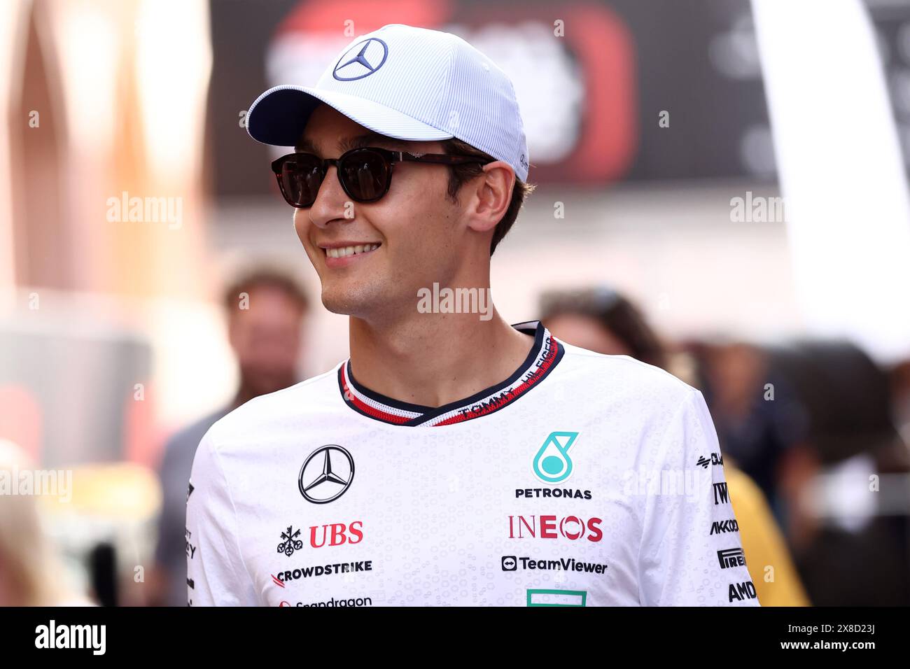 Monaco, Monaco. 24th May, 2024. George Russell of Mercedes AMG Petronas ...