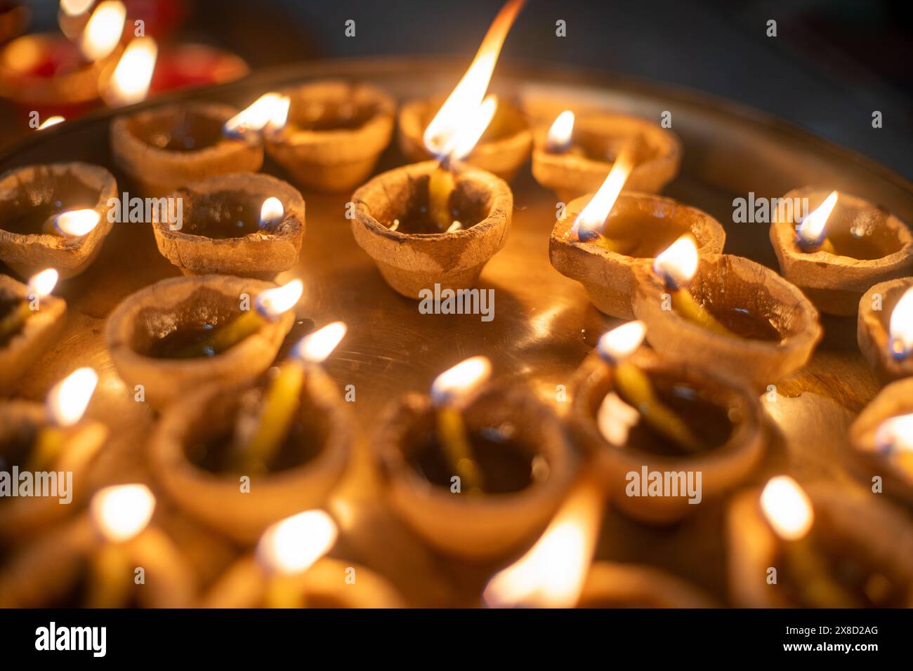 Cow dung diya hi-res stock photography and images - Alamy