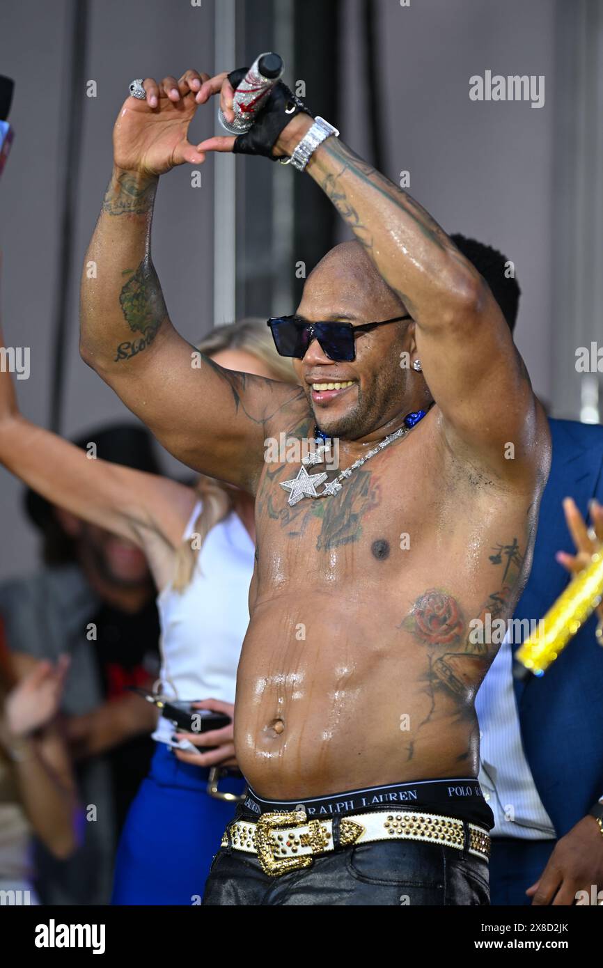 Flo Rida performs on the Fox and Friends All American Concert Series on ...