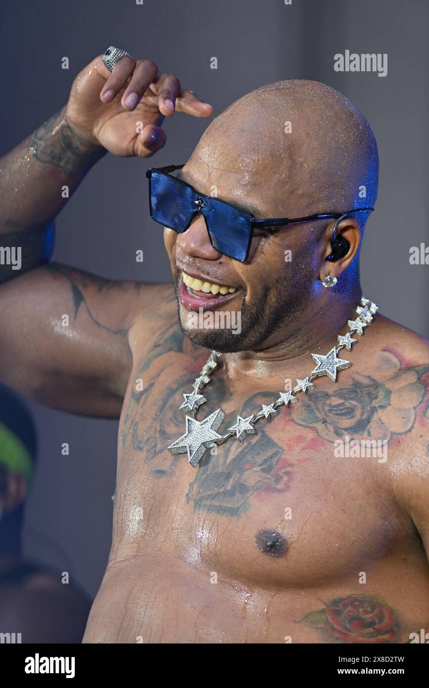 Flo Rida performs on the Fox and Friends All American Concert Series on ...