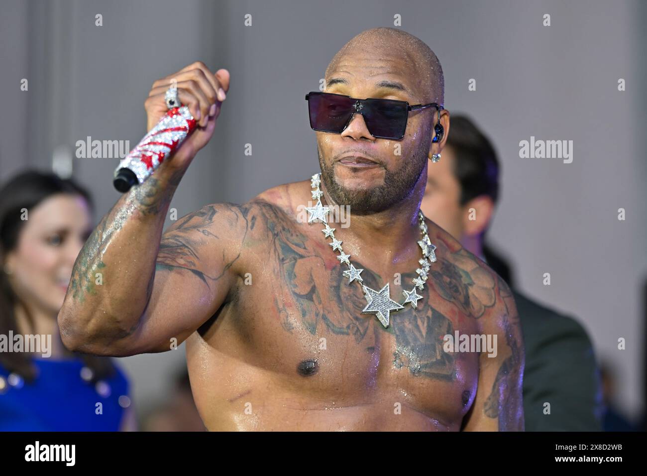 Flo Rida performs on the Fox and Friends All American Concert Series on ...