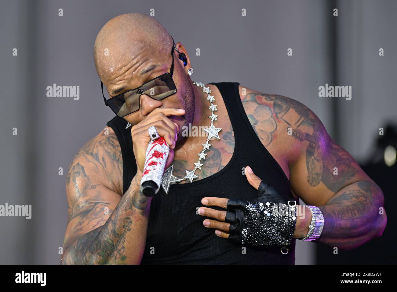 Flo Rida performs on the Fox and Friends All American Concert Series on ...