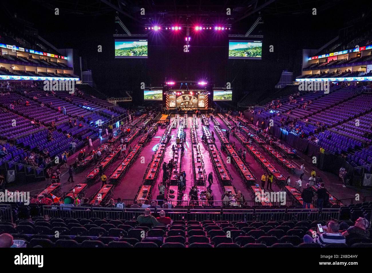 London, UK. 23rd May, 2024. General View inside the O2 as fans start to ...