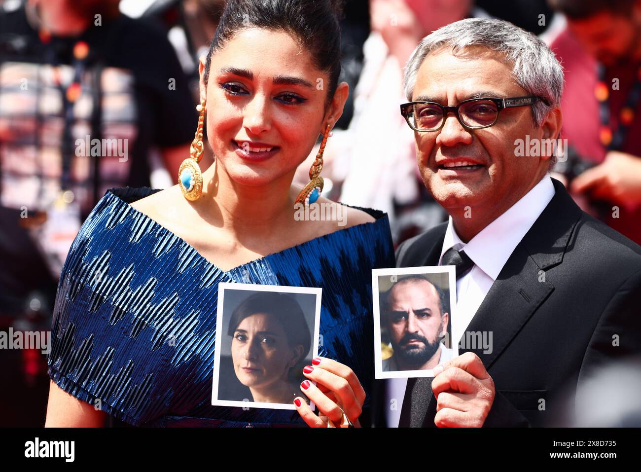 Cannes, France. 24th May, 2024. Golshifteh Farahani and Mohammad ...