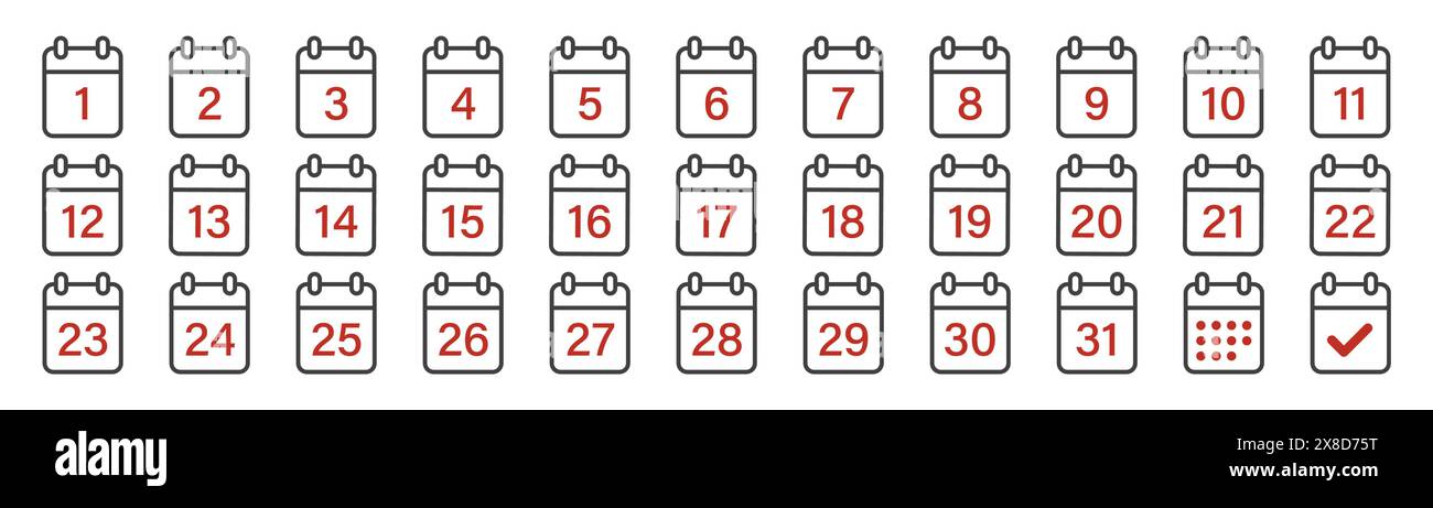 Calendar year icons Stock Vector Images - Alamy
