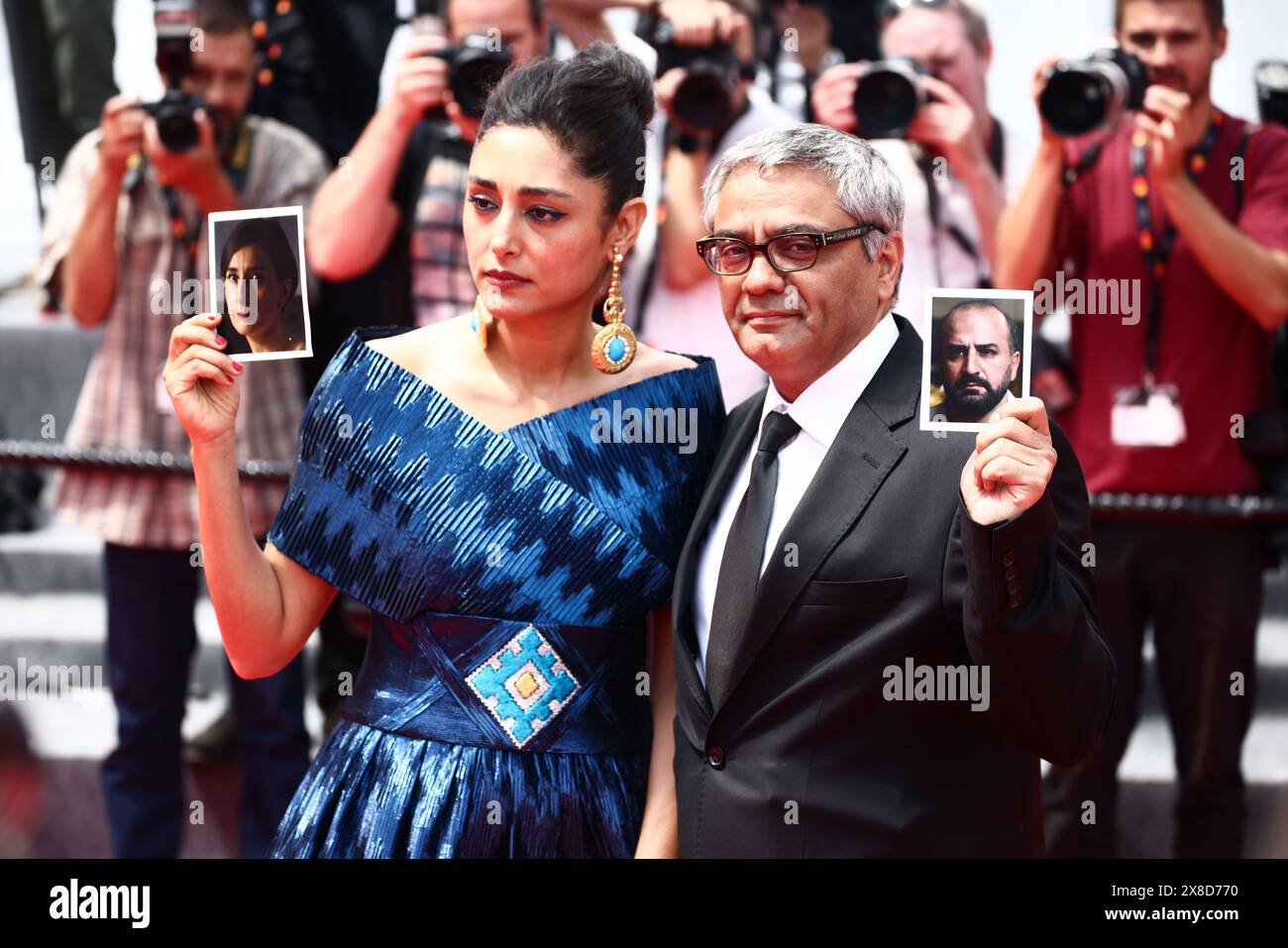 Cannes, France. 24th May, 2024. Golshifteh Farahani and Mohammad ...