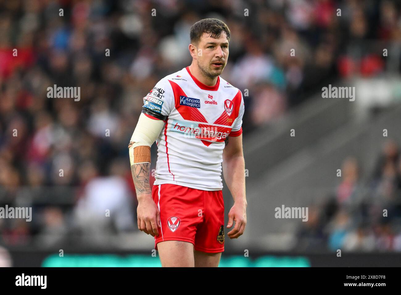 Mark Percival of St. Helens during the Betfred Super League Round 12 ...