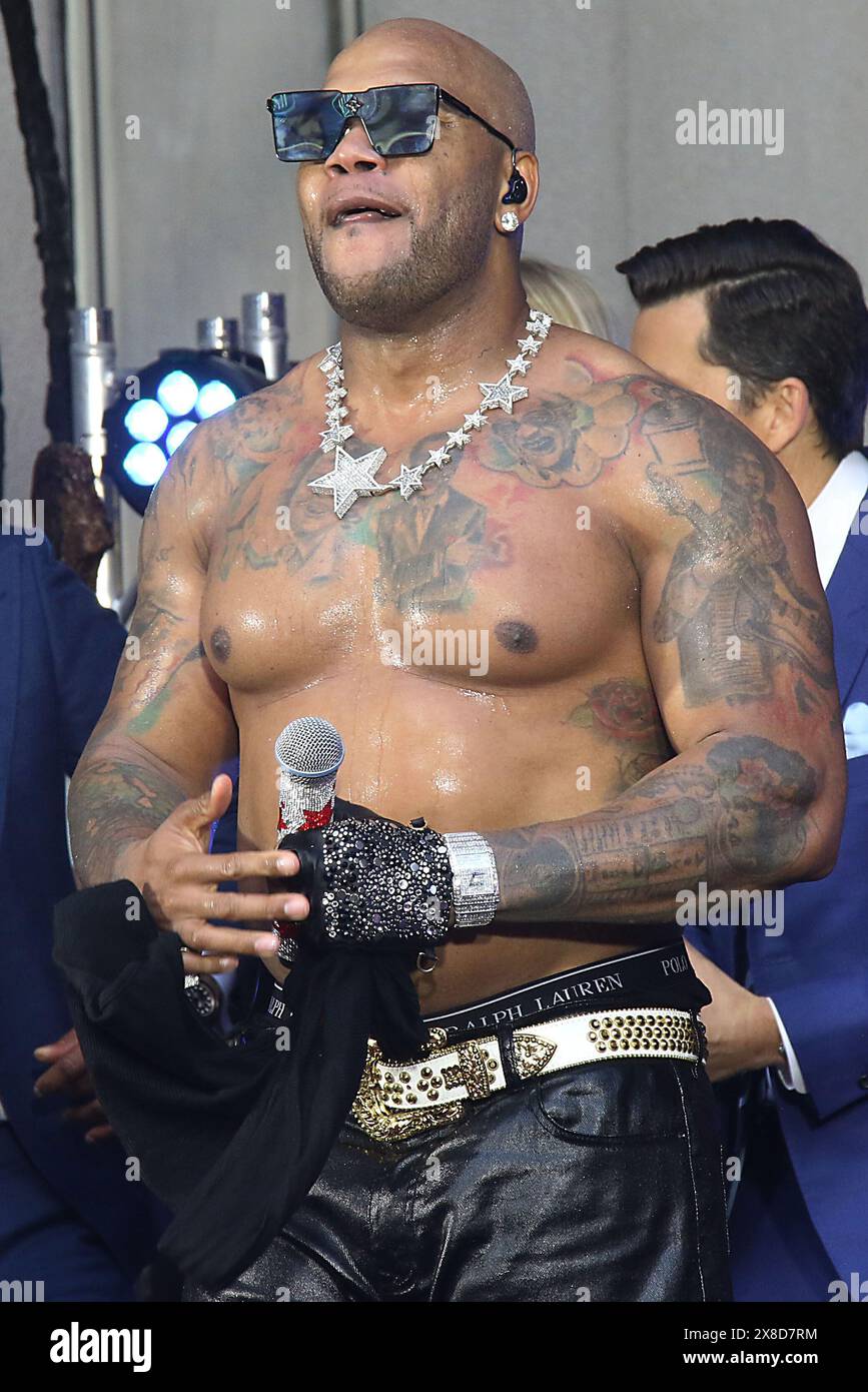 May 24, 2024 Flo Rida perform on Fox & Friends All-American Summer ...
